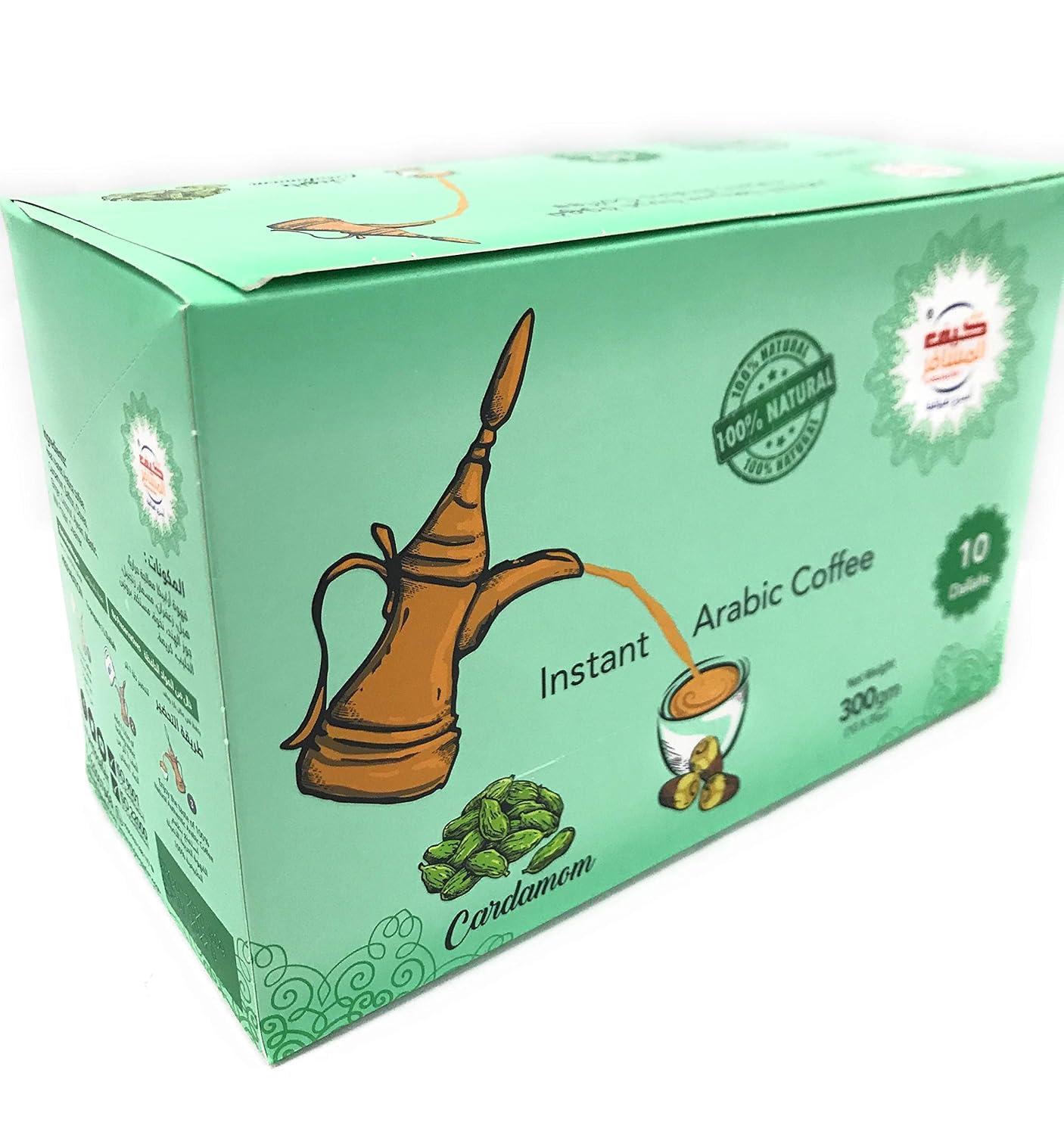 Kif Almosafer Instant Arabic Coffee Cardamom 10x30g